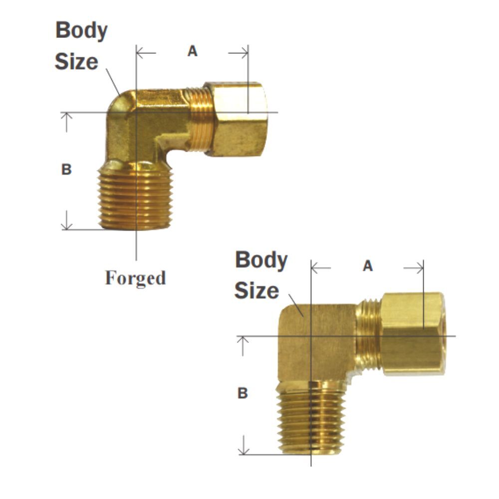 Brass Compression Tube Fittings - Male Elbow Factory-Topa